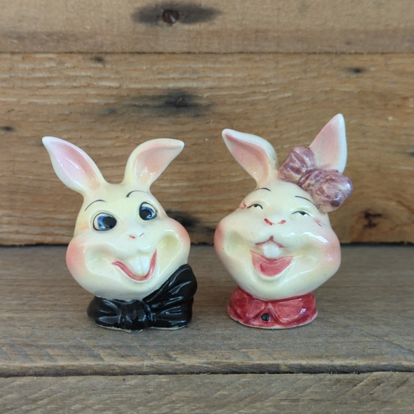 unknown | Kitchen | Vintage 95s Ceramic Anthropomorphic Rabbit Head ...